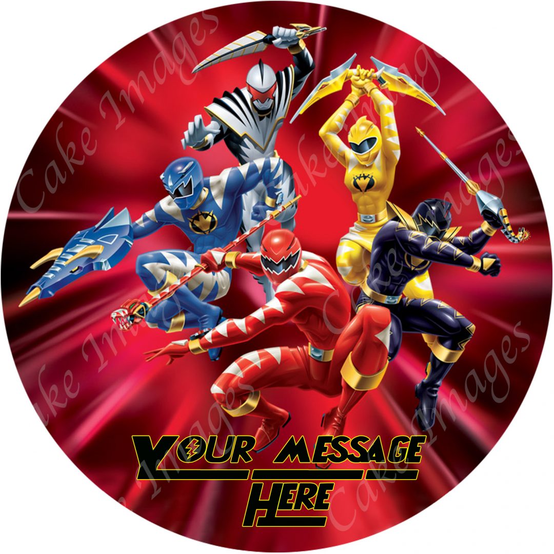 Power Rangers Edible Cake Image Topper - can be personalised! - The ...