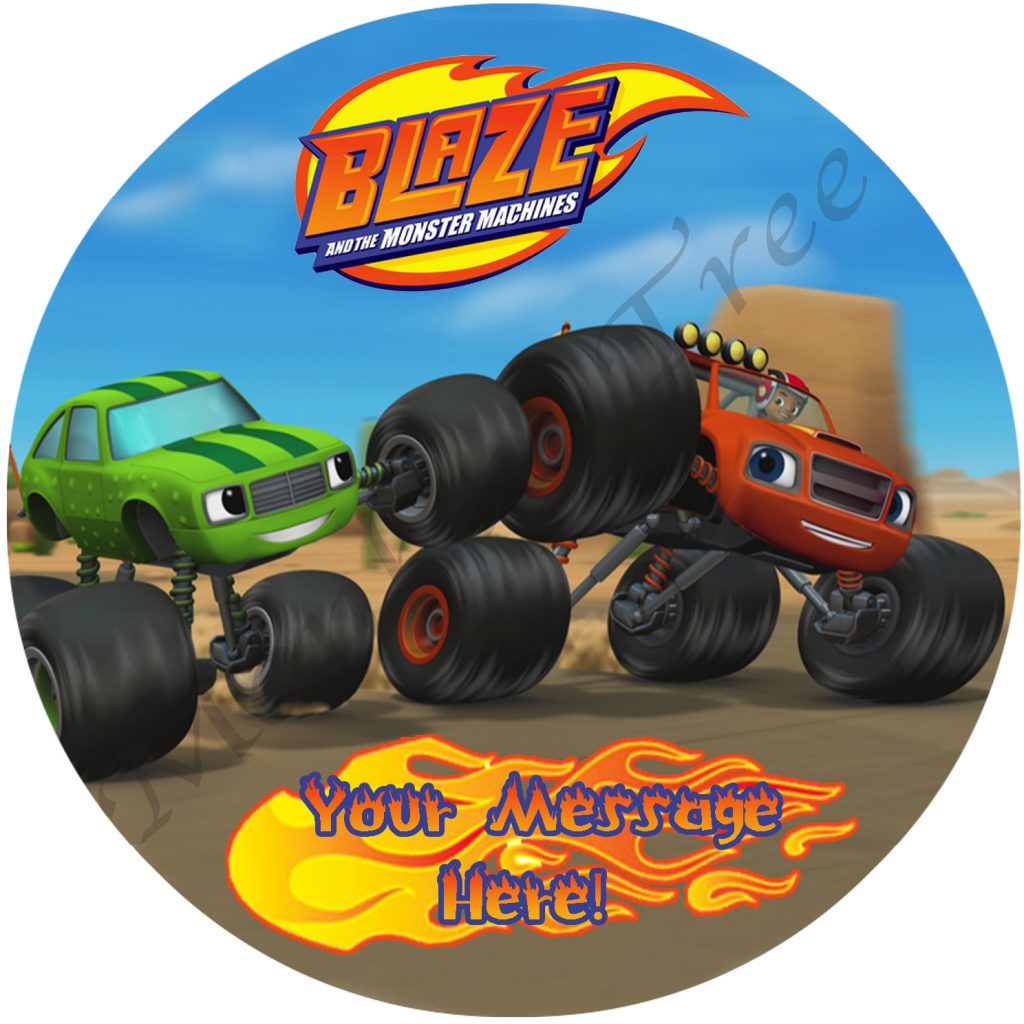 Blaze and the Monster Machines Edible Cupcake Images - The Monkey Tree