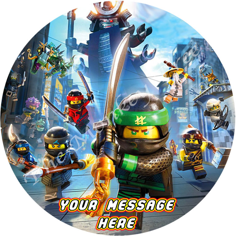 Lego Ninjago Movie Edible Cake Image Topper - can be personalised ...