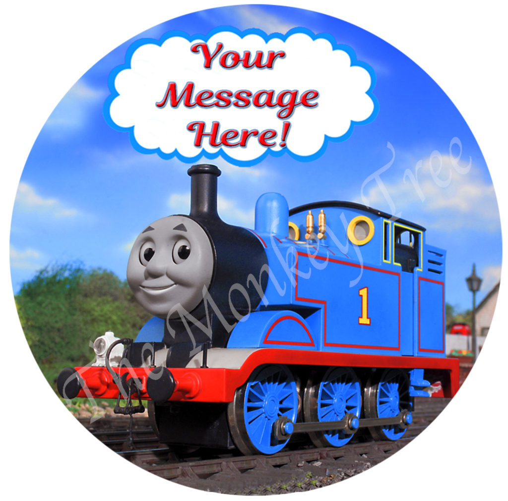Thomas the Tank Engine Edible Cake Image Topper - can be personalised ...