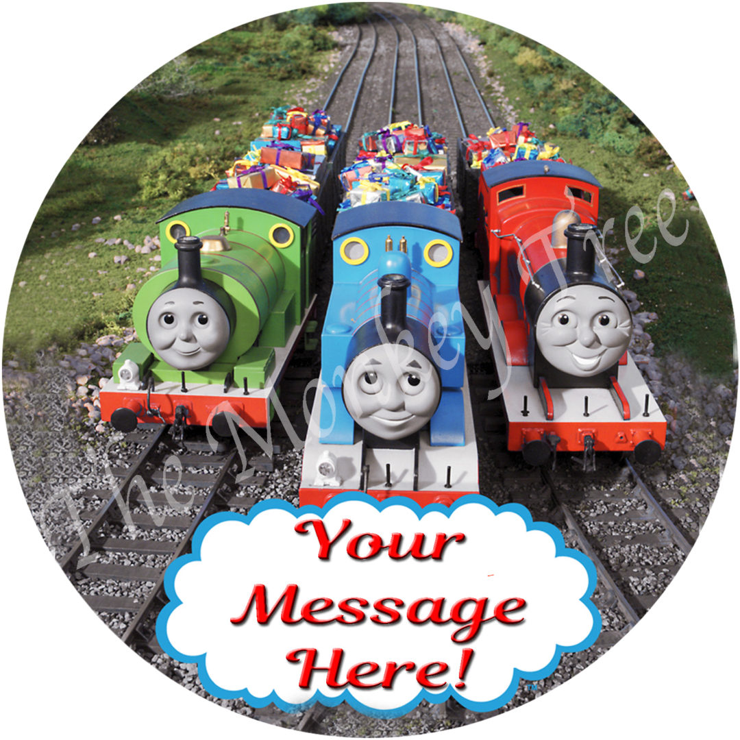 Thomas the Tank Engine Edible Cake Image Topper 2 - can be personalised ...