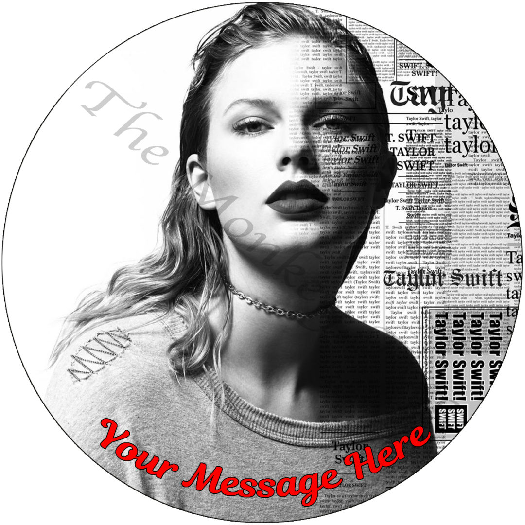 Taylor Swift - Reputation Tour Edible Cake Image - can be personalised ...