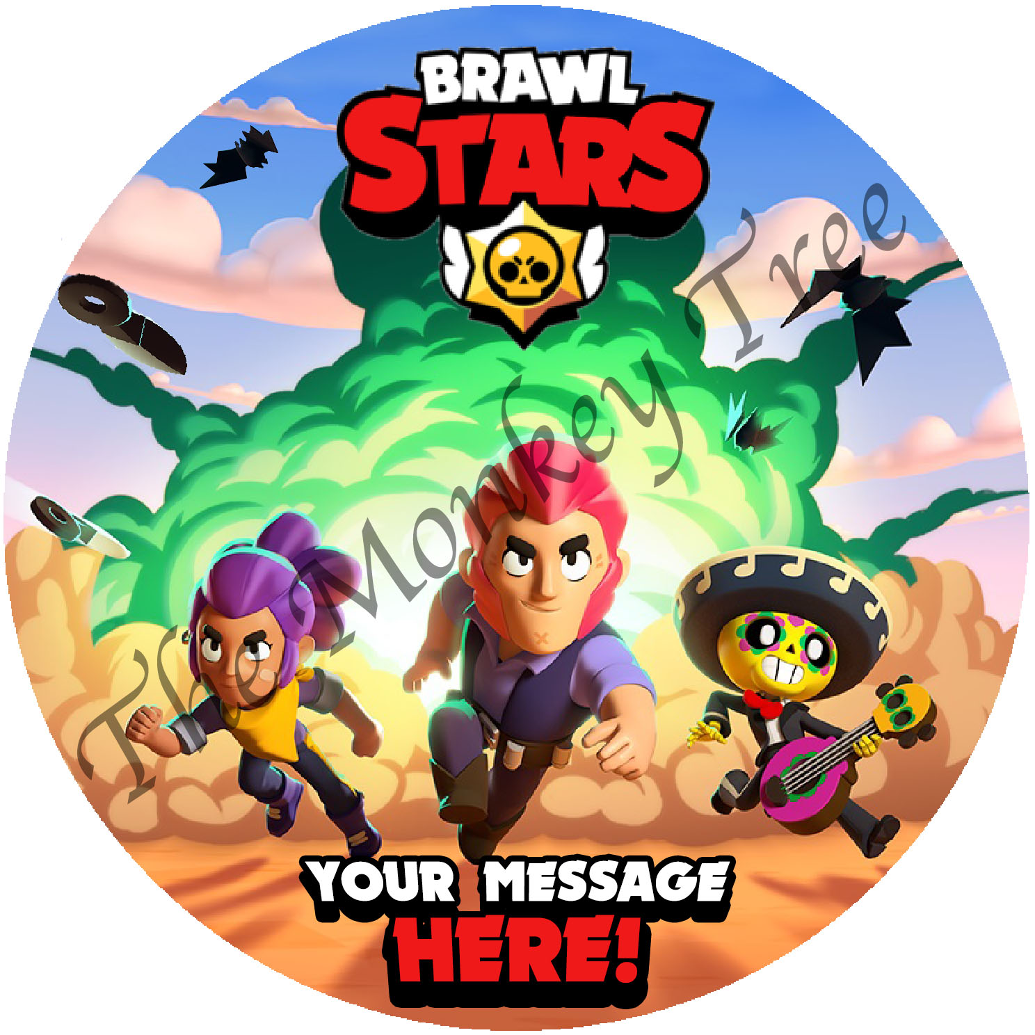Brawl Stars Edible Cake Image Topper Circle Can Be Personalised Brawl Stars Edible Cake Image Topper Circle Can Be Personalised