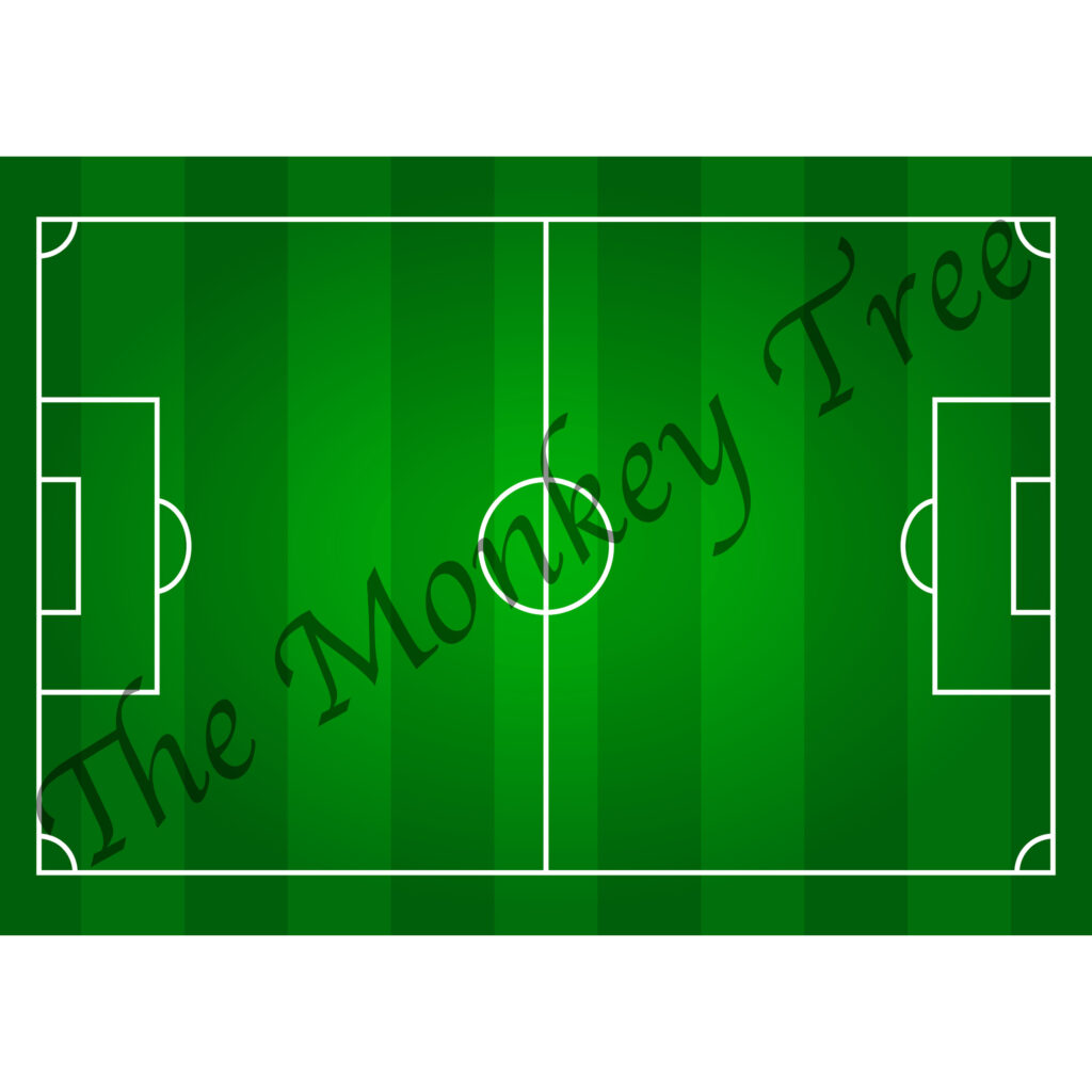 Large Football/Soccer Field Edible Cake Image Topper - A4 - The Monkey Tree